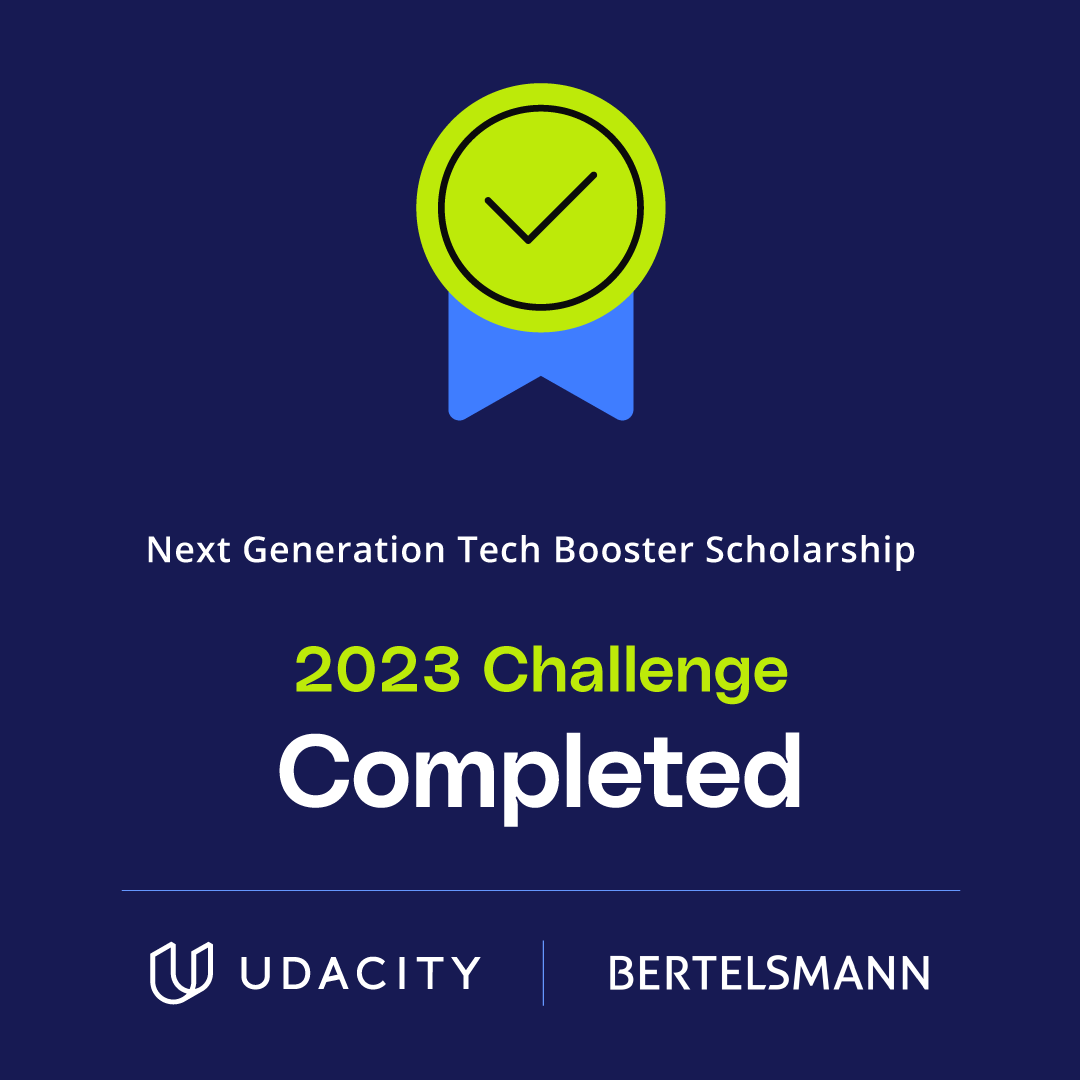 Ahmed Mohamed Omar On Linkedin Nextgenerationtechbooster Udacity